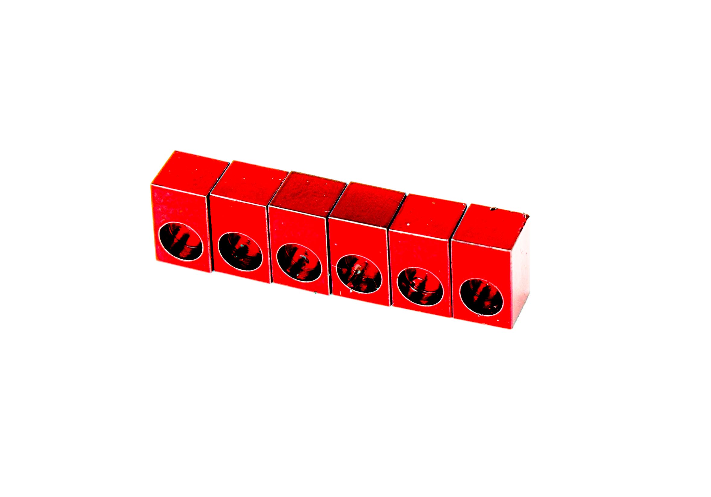 Titanium Saddle Insert Set (6) - RED - FU-Tone Titanium Saddle Insert Set (6) - RED - FU-Tone