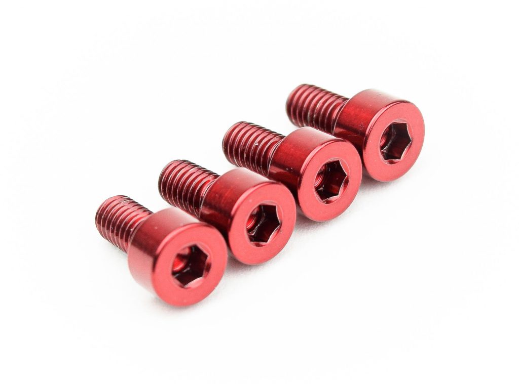 Titanium Nut Clamping Screw Set 7 String (4) - RED - FU-Tone