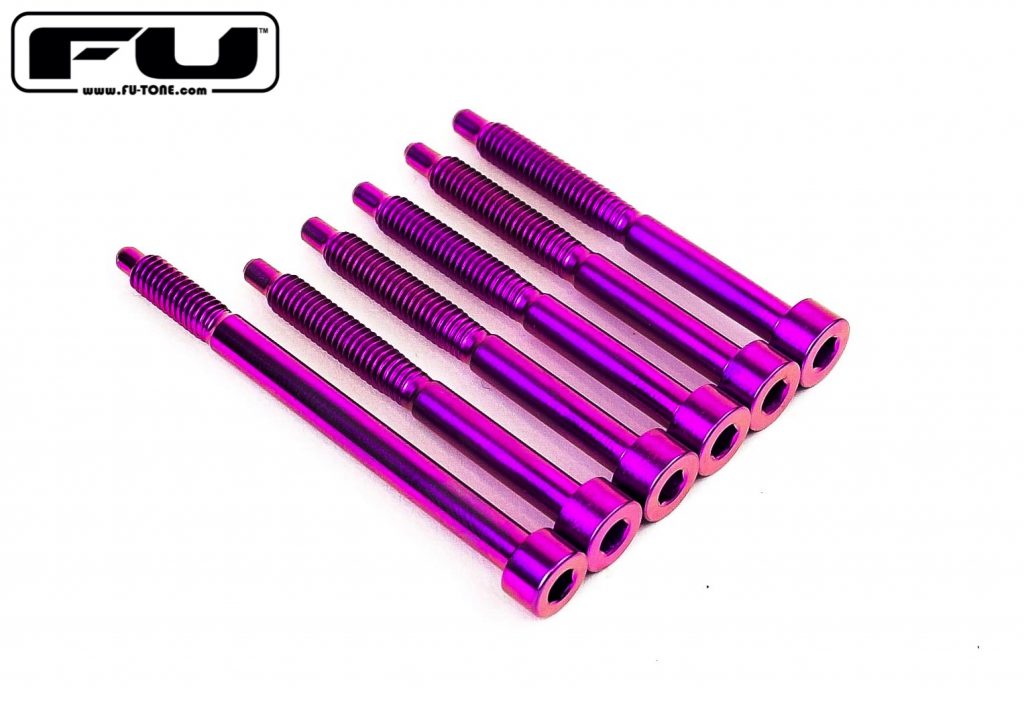 Titanium String Lock Screw Set with D-Tuna - PURPLE - FU-Tone