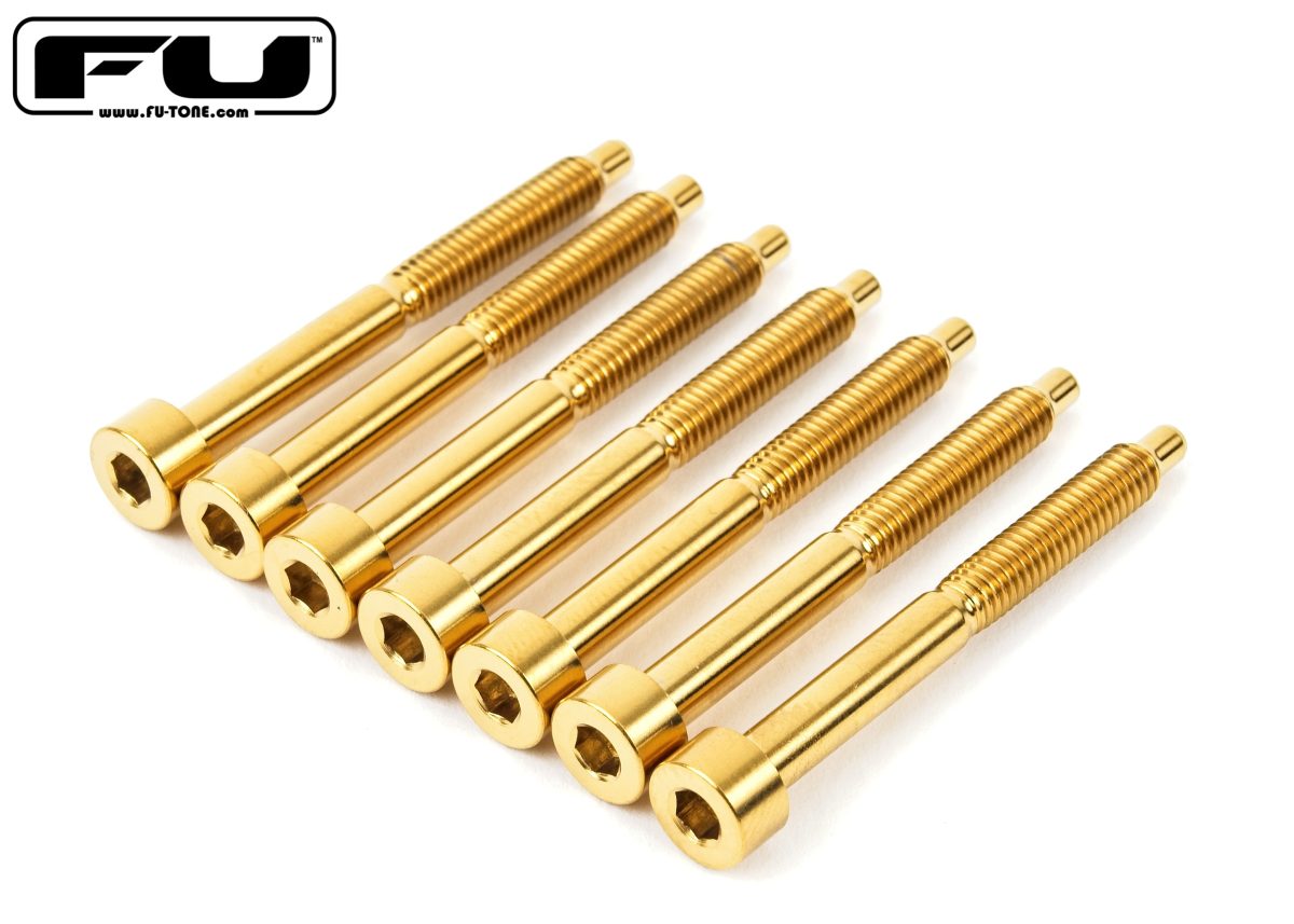 Titanium String Lock Screw Set (7)- GOLD - FU-Tone